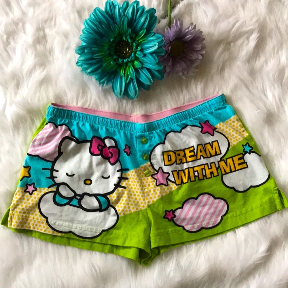 [ Hello Kitty ] Y2k Dreamy Sleep Shorts - Gem